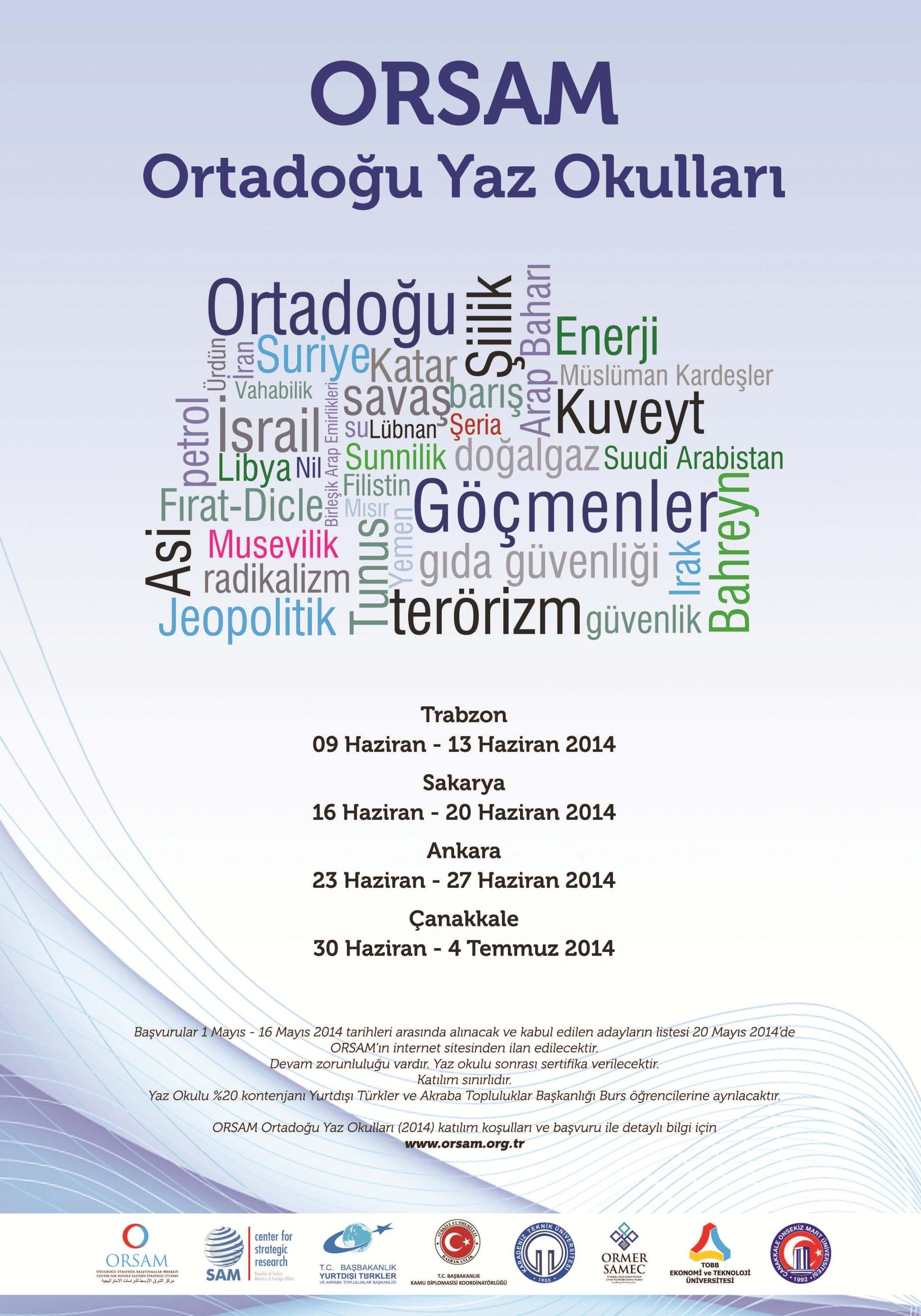2014 Ortadoğu Yaz Okulu | ORSAM