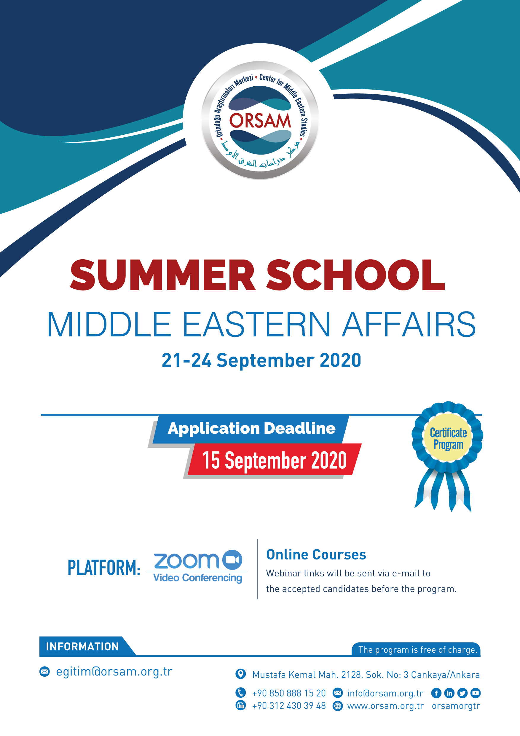 ORSAM Middle East Summer School | Orsam